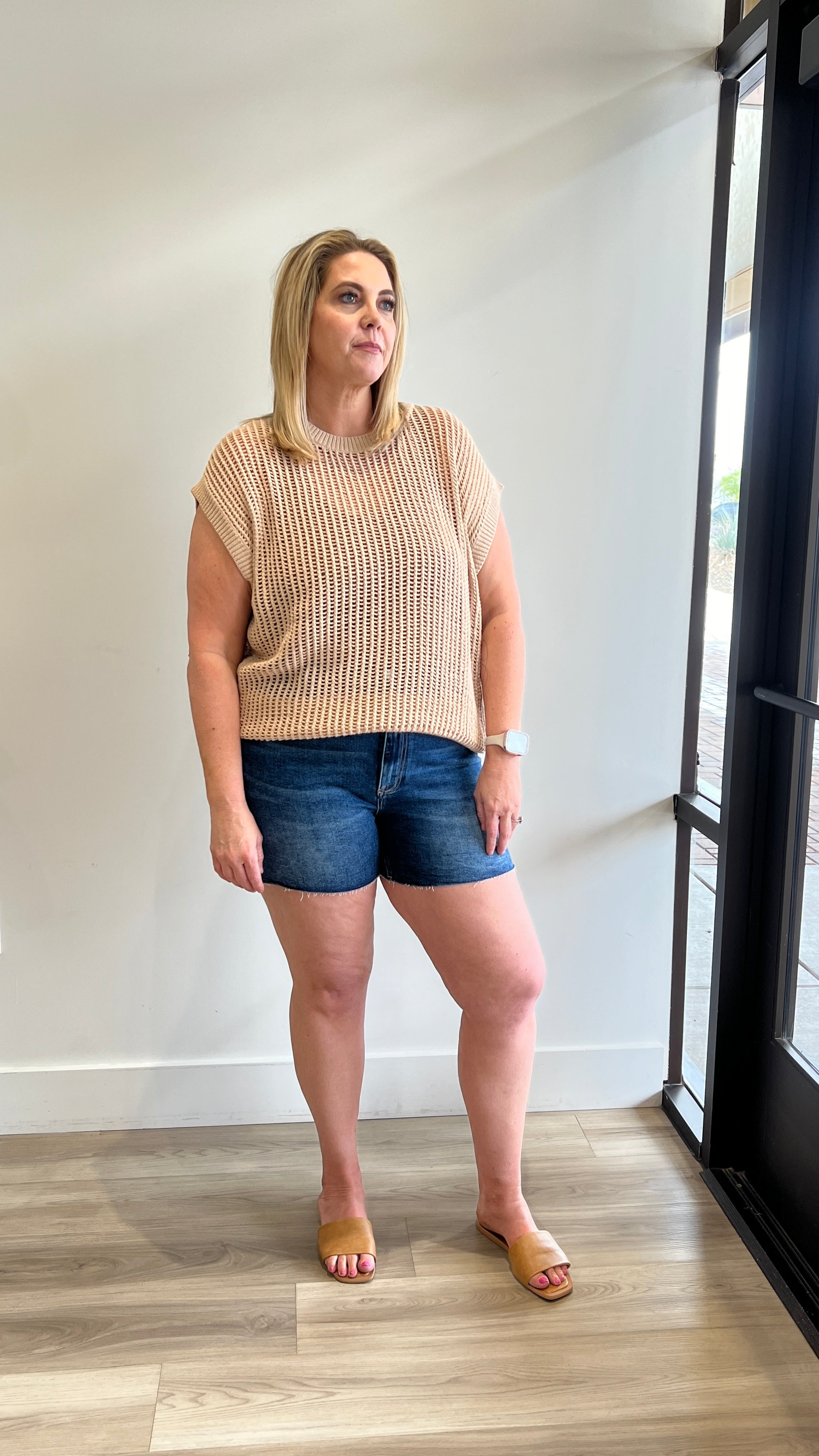 Lina Taupe Oversized Knit Top – Arie Layne Boutique